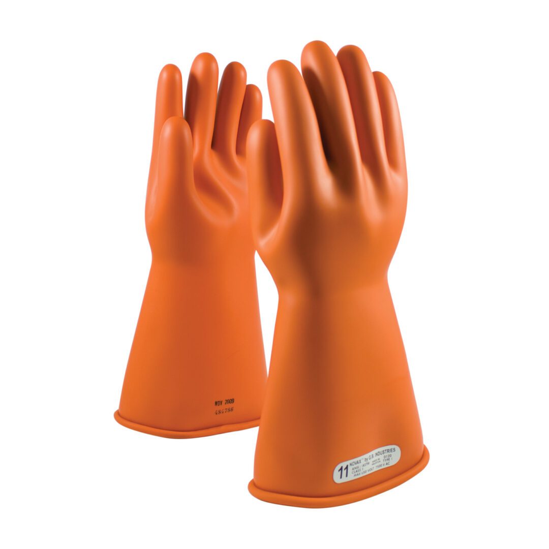 NOVAX Class 1 Rubber Insulating Glove With Straight Cuff 14