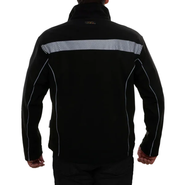 Reflective Apparel Reflective Jacket: Soft Shell: Water Resistant: Form ...
