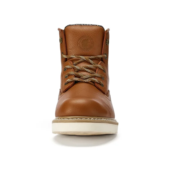 Rock Rooster Roberta Men's Safety Water Resistant Tan Leather Wedge ...