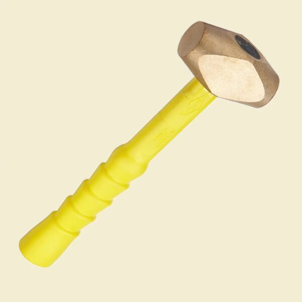 NUPLA® 2.5 lb Non-Sparking Brass Sledge Hammer with 12 in ERGO POWER ...