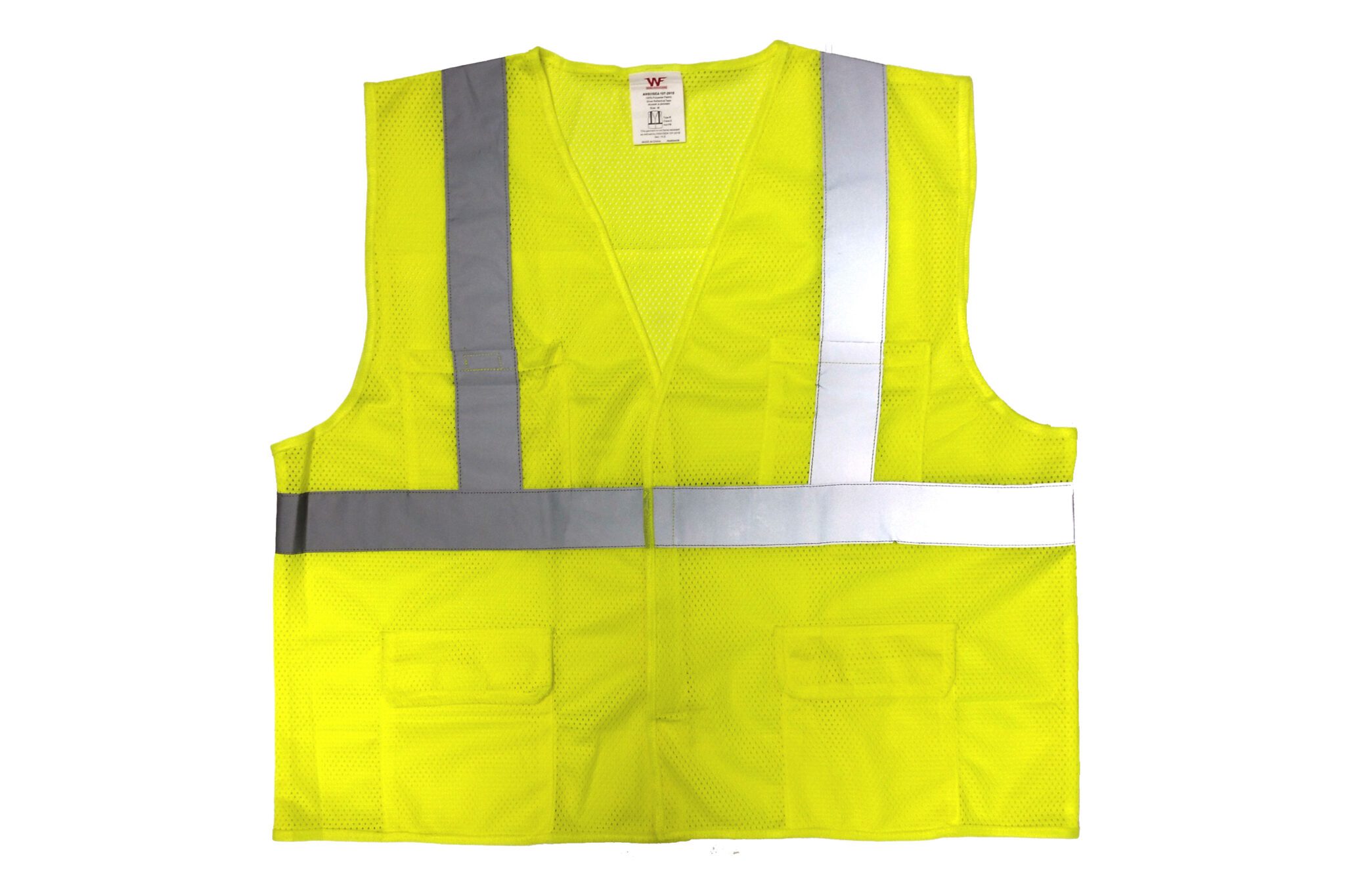 Work Force Inc. Class 2 Lime Safety Vest ANSI - Columbus Supply