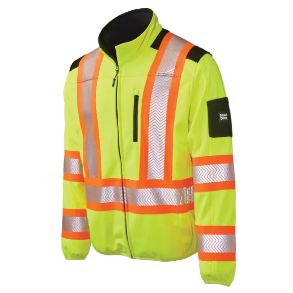 Tough Duck Zip Front Fleece Safety Jacket - Columbus Supply
