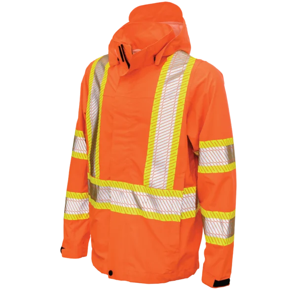 Tough Duck Packable Ripstop Safety Rain Jacket - Columbus Supply