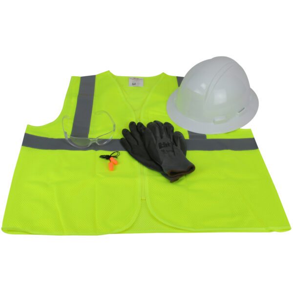 PIP® Kilimanjaro™ Pre-Packed PPE Kit, HP641 Full Brim Hat, Safety ...