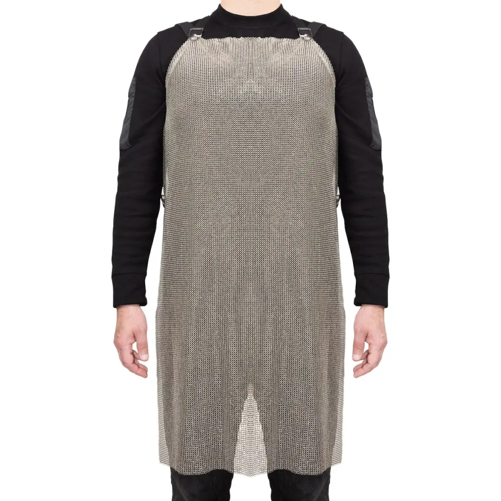 PIP US Mesh® Stainless Steel Mesh Apron with 3-Piece Elastic Strap ...