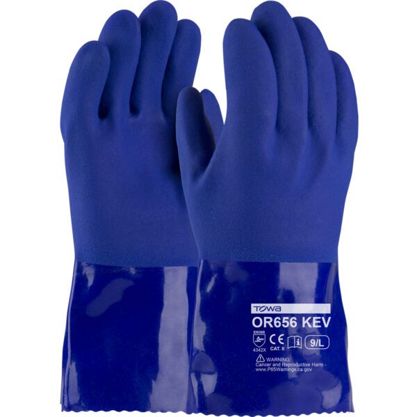 PIP Oil Resistant PVC Glove with DuPont™ Kevlar® Liner and Rough Grip ...