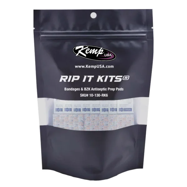 Kemp USA Rip It Kits®, Bandages and BZK Antiseptic Prep Pads - Columbus ...